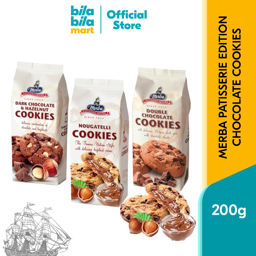 Merba Patisserie Edition Traditional Dutch Cookies (Dark Chocolate ...