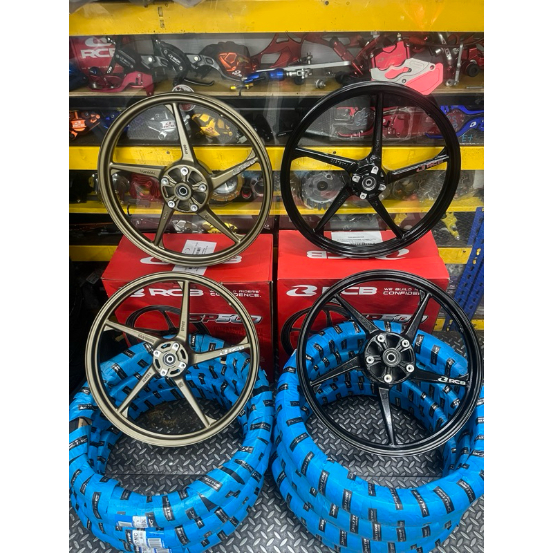 RCB SP500 RIM ORIGINAL SIZE 1.60/1.60-17 160/185-17 GLOSS BLACK DARK ...