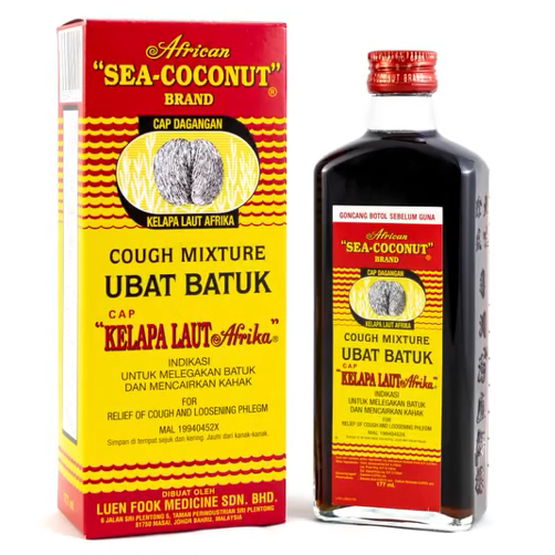 UBAT BATUK CAP KELAPA LAUT AFRIKA , AFRICAN SEA COCONUT BRAND COUGH ...