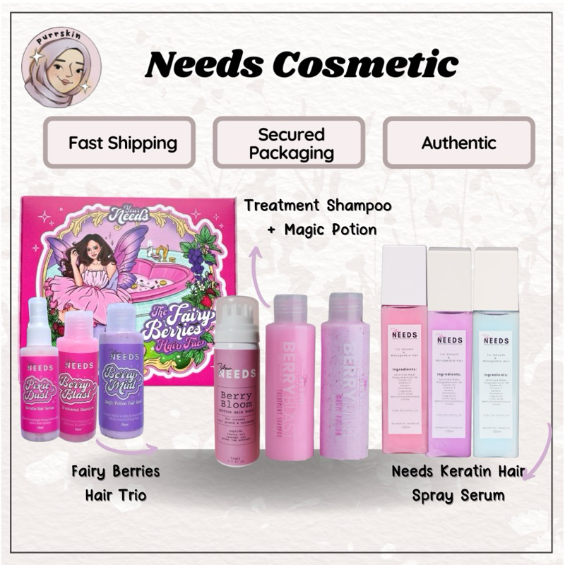 Needs Keratin Hair Spray Serum 120ml New Travel Kit Shampoo and Magic ...