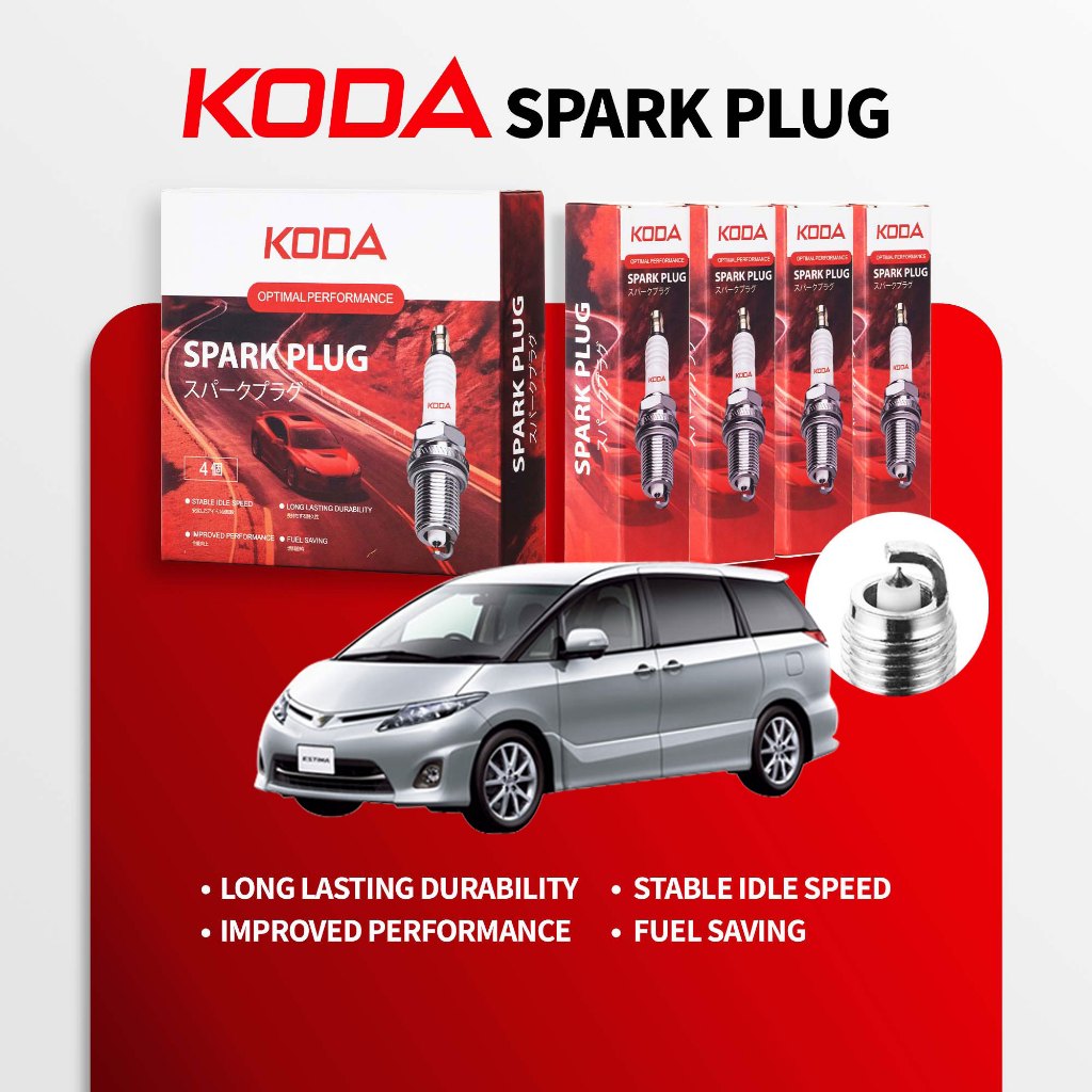 KODA Iridium Spark Plug Toyota Estima ACR50 2.4 2AZ-FE 2006-2019 ...