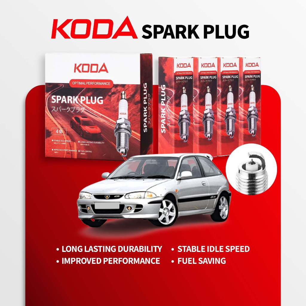KODA Iridium Spark Plug Proton Satria 1.8 4G93 1994-2005 BKR6EIX-11 KD ...