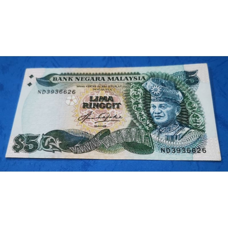 Offer Banknote Malaysia Rm5 Siri 5 ND3936626 Condition GVF++ Cantik ...