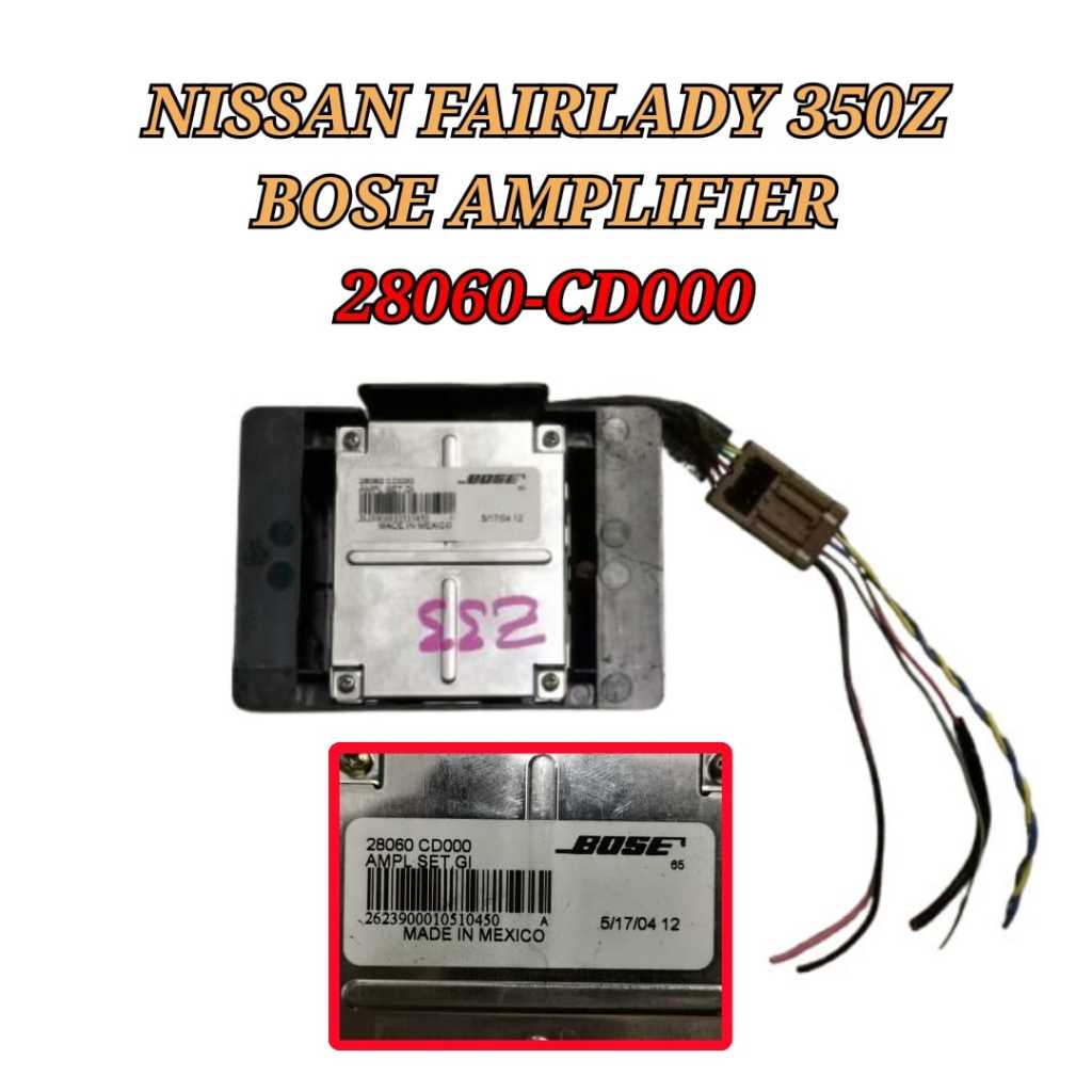 Bose Amplifier / Stereo Amplifier Nissan Fairlady 350z Z33 03-08 Stereo ...