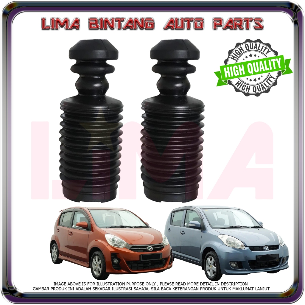 erodua Myvi , Myvi Lagi Best , Myvi Icon Front Absorber Dust Cover 2005 ...