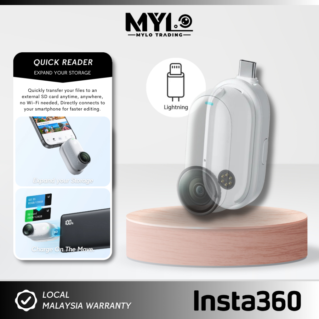 (READY STOCK) - Insta360 GO 3 & Insta360 GO 3S & Insta360 GO3S Quick ...