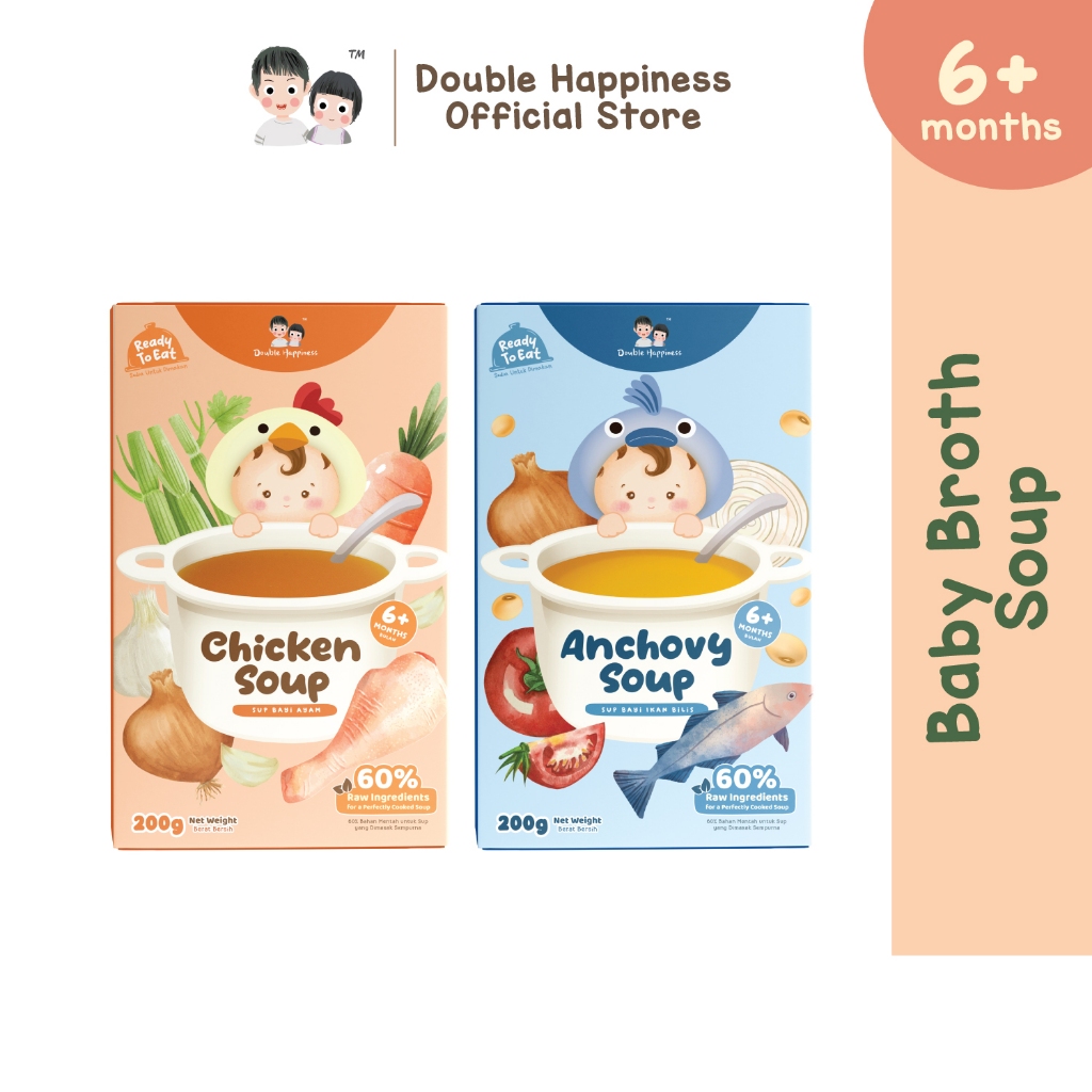 Double happiness ready to eat broth soup / seasoning powder / NO ADDED ...