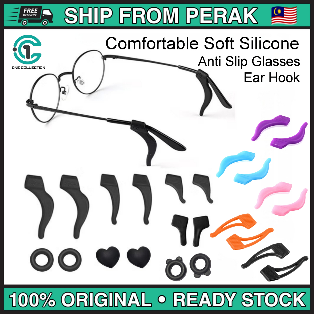 Silicone Anti Slip Glasses Ear Hook Anti Falling Anti Dropping Getah ...
