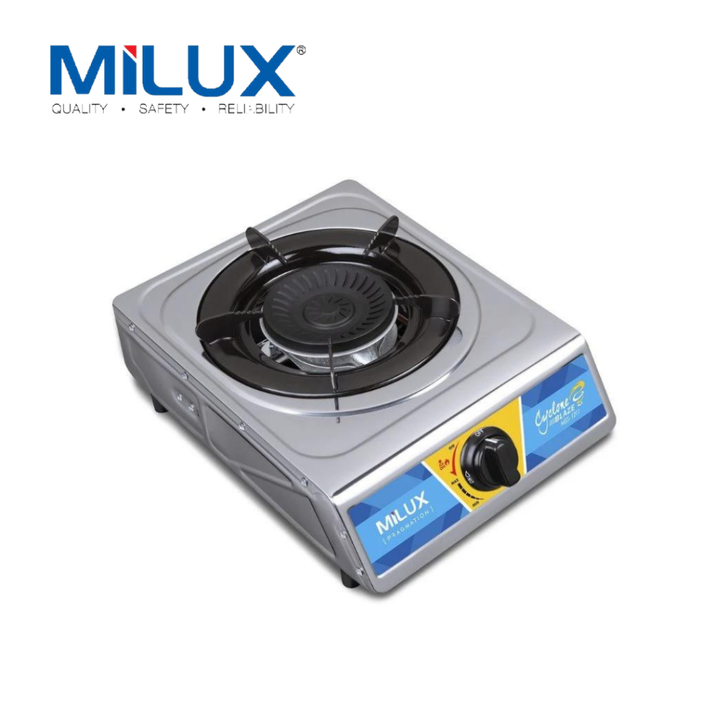 Milux MSS-1211 Stainless Steel Single Burner Gas Cooker MSS1211 ...