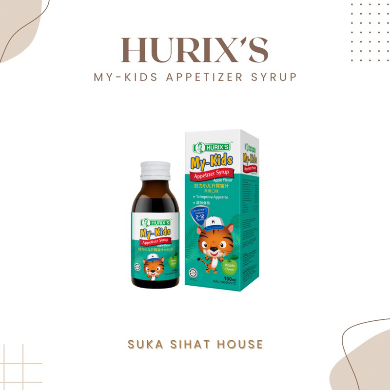 HURIX'S My Kids Appetizer Syrup 100ml [PENAIK SELERA MAKAN KANAK-KANAK ...