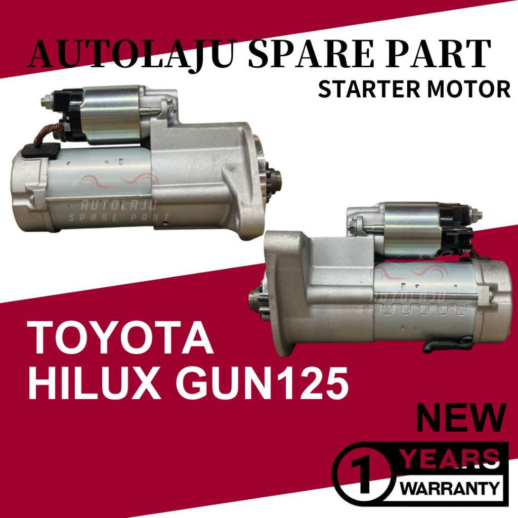 TOYOTA HILUX GUN125 GUN126 2.4 2.8 STARTER NEW / RECON NORMAL SPEED ...