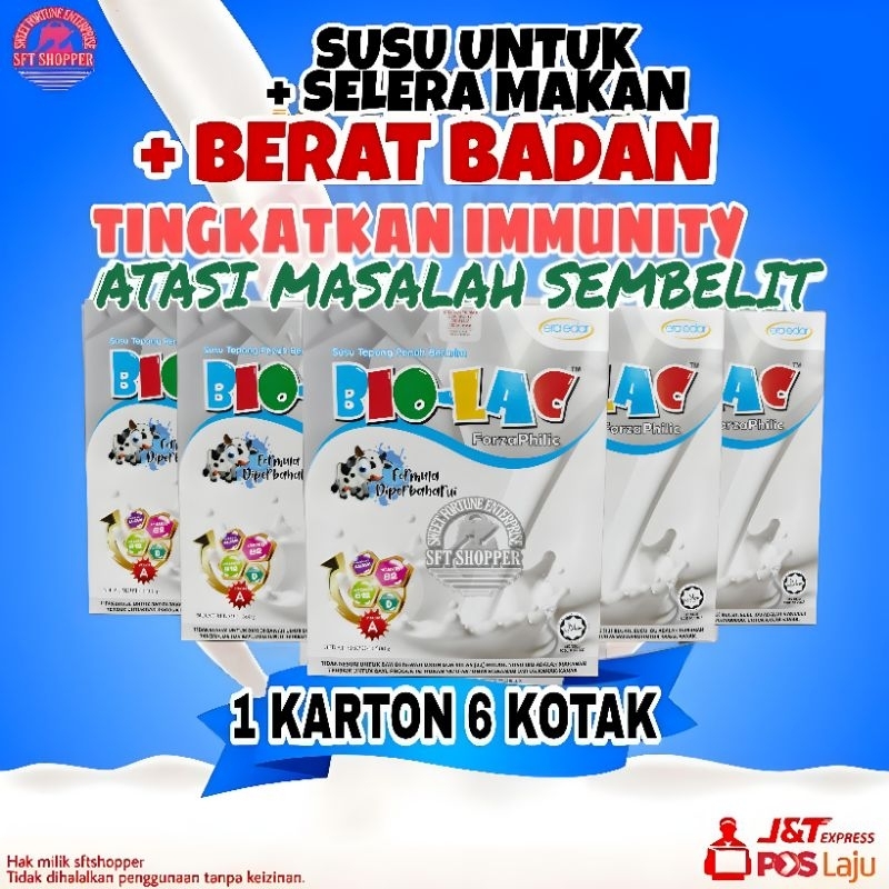 BIOLAC Karton Susu Bayi Tambah Berat Badan Selera Makan Baby Budak ...
