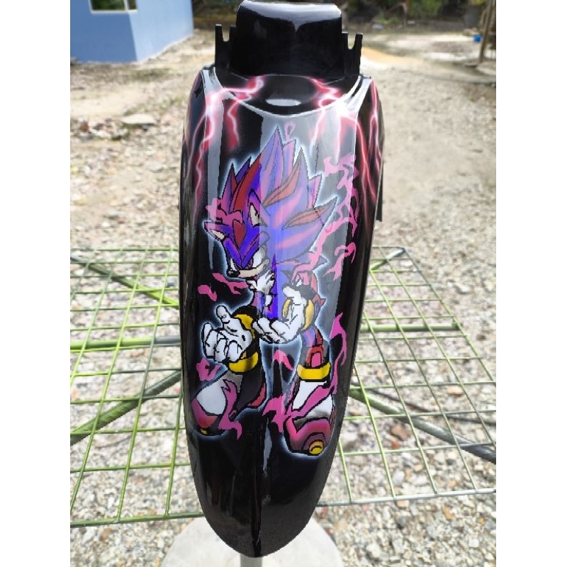 MODENAS MR3 MUDGUARD AIRBRUSH 🔥🔥SONIC VECTOR | Shopee Malaysia