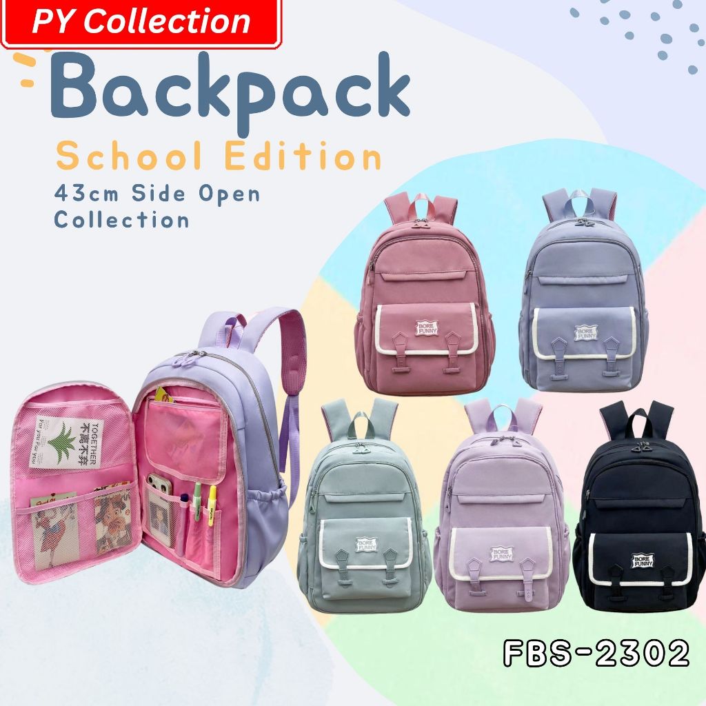 FBS-2302 / 43CM Side Open DESIGN Korea Backpack High Quality Beg ...