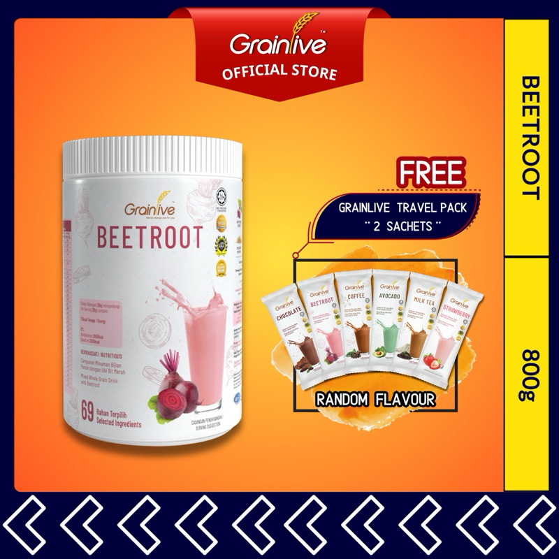 【Buy 1 Free 2】 Grainlive Ubi Bit Minuman Pengganti / Bijirin *800G ...