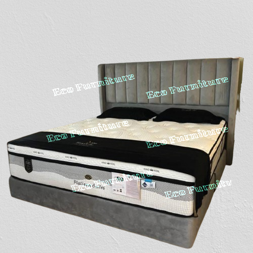 Katil Kain Kelabu Divan Katil Single Super Single Queen King Model 7549 ...