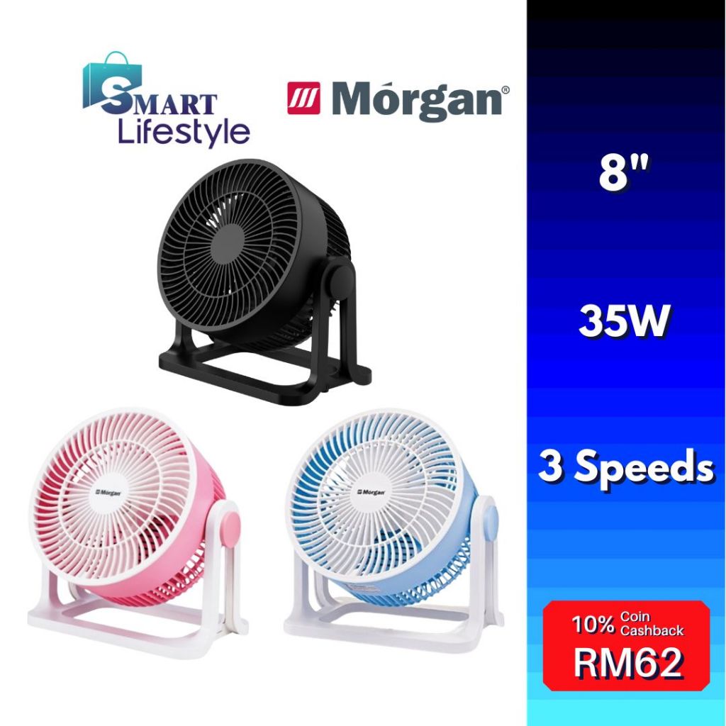 Morgan Circulation Fan (8") MFQ-SB35W | Shopee Malaysia