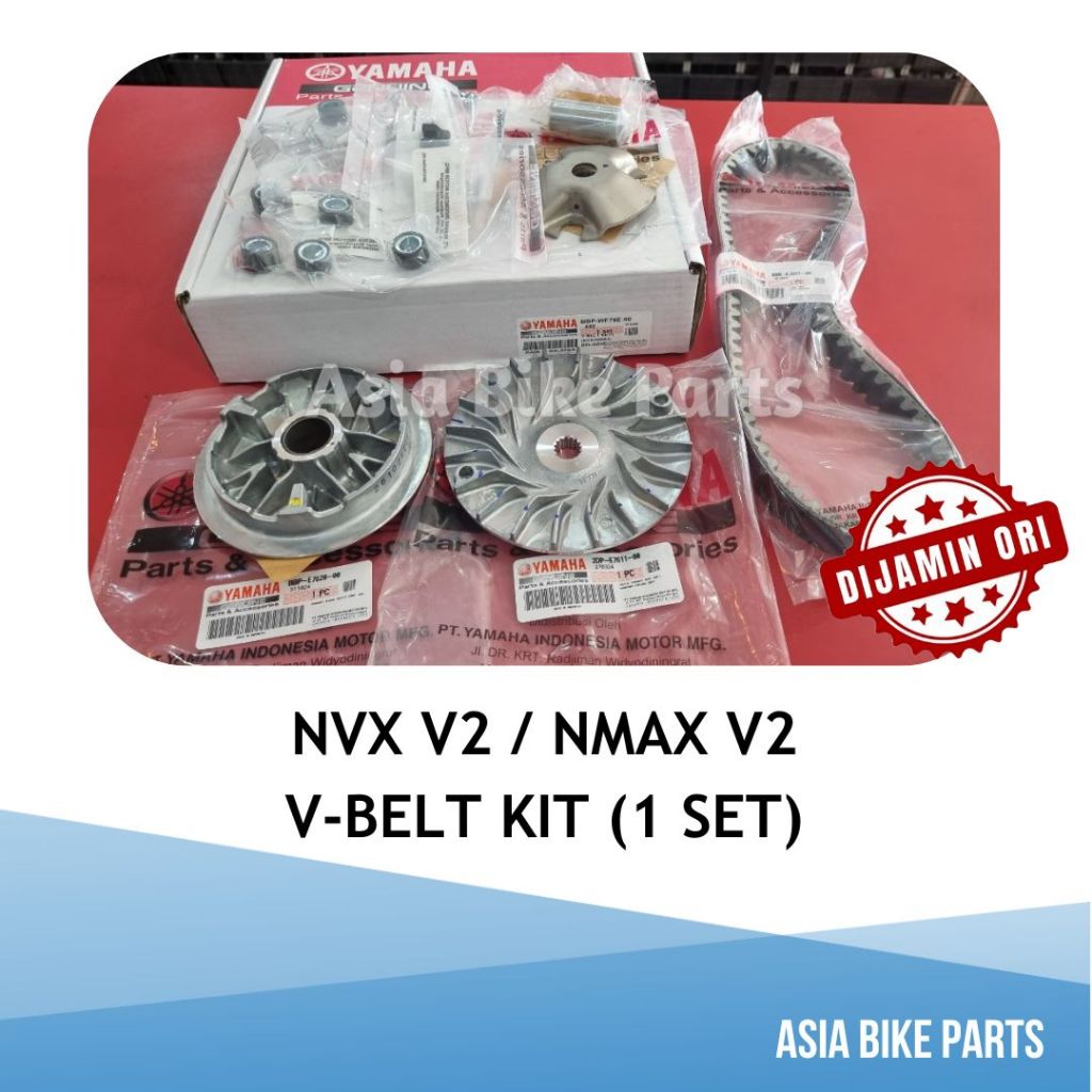 Yamaha Original NVX V2 / NMAX V2 V-Belt Kit Belting Front Pulley Set ...