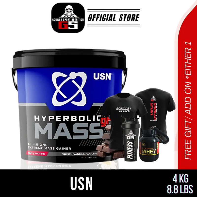Usn Hyperbolic Mass Gh Mass Protein Mass Gainer Usn Halal 53Scoop (4Kg ...
