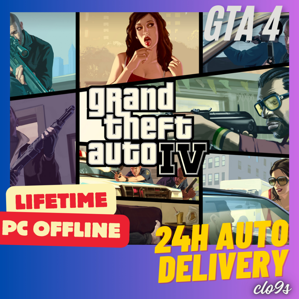 GRAND THEFT AUTO 4 GTA4 Full DLC PC Digital Download Offline[AutoDelivery] | Shopee Malaysia