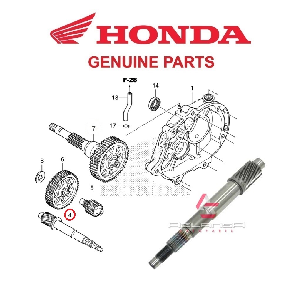 Shaft Drive 15T ( 23411-K97-T01 ) ADV 150 💯 Genuine Parts | Shopee Malaysia