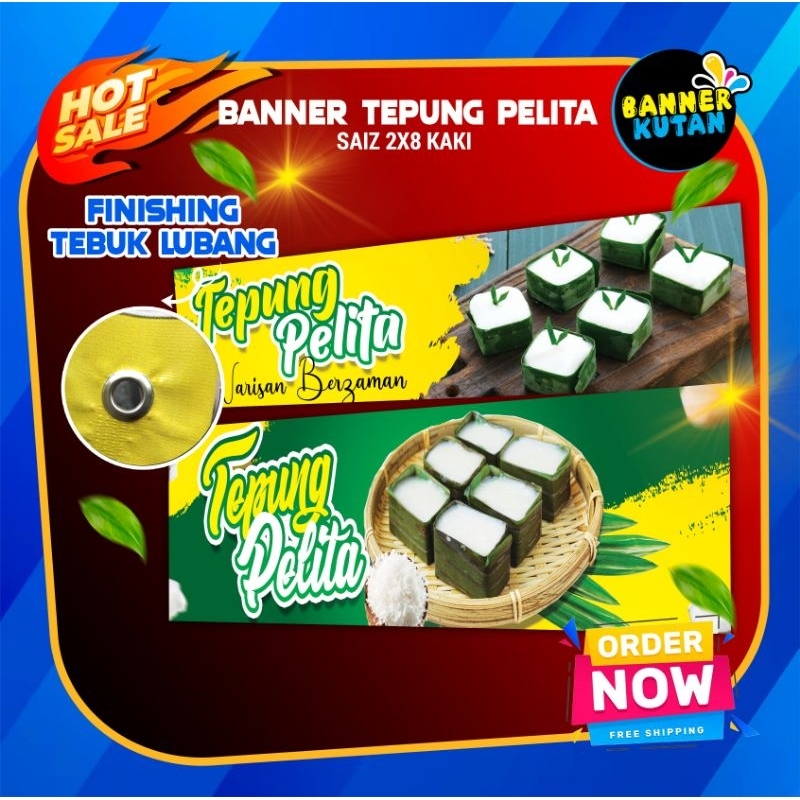 BANNER KUIH/TEPUNG PELITA/BUNTING TEPUNG PELITA/BANNER MURAH/BANTING ...
