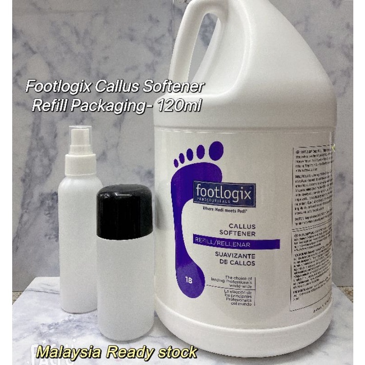 Footlogix Callus Softener Refill Packaging 120ml Footlogix Callus Remover 脚部死皮软化剂/脚部死皮软化水 ...