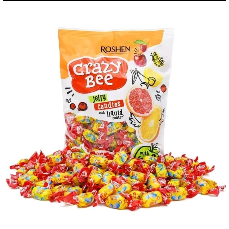 Roshen Crazy Bee Fruity Gummy Candy (1kg / 500gm 200gm) | Shopee Malaysia