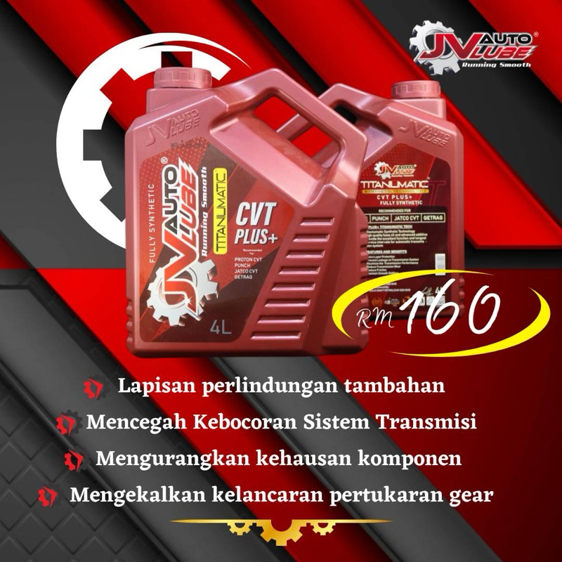 JV AUTO LUBE CVT PLUS /CVT 8EF 4LITER 20,000KM | Shopee Malaysia