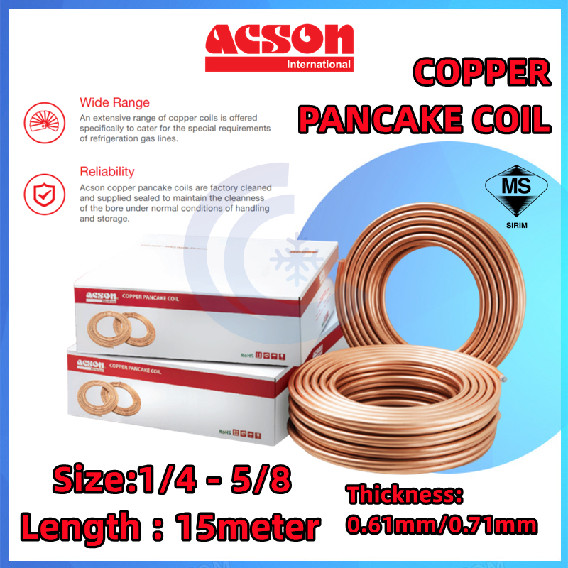 Acson Copper Pipe Copper Tube Air Cond Thickness 0.61mm ACSON / Hocol ...