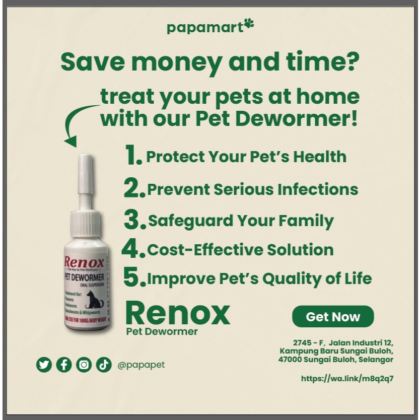 RENOX CONCENTRATED PET DEWORMER 5ML/10ML | Shopee Malaysia