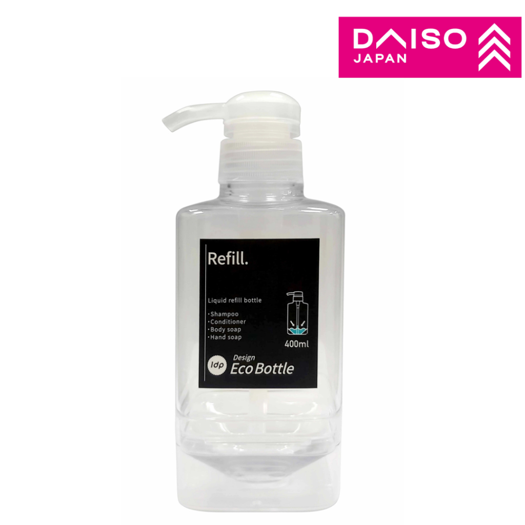 DAISO 1dp Eco Bottle that , 400ml, square, clear | Shopee Malaysia