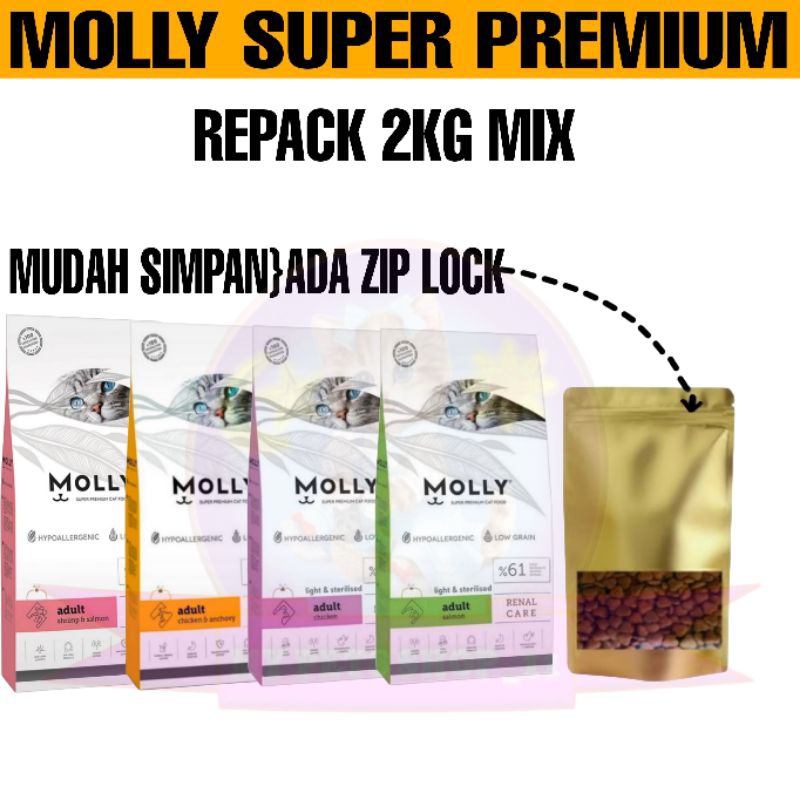 MOLLY MIX REPACK CAT FOOD 1KG&2KG | Shopee Malaysia