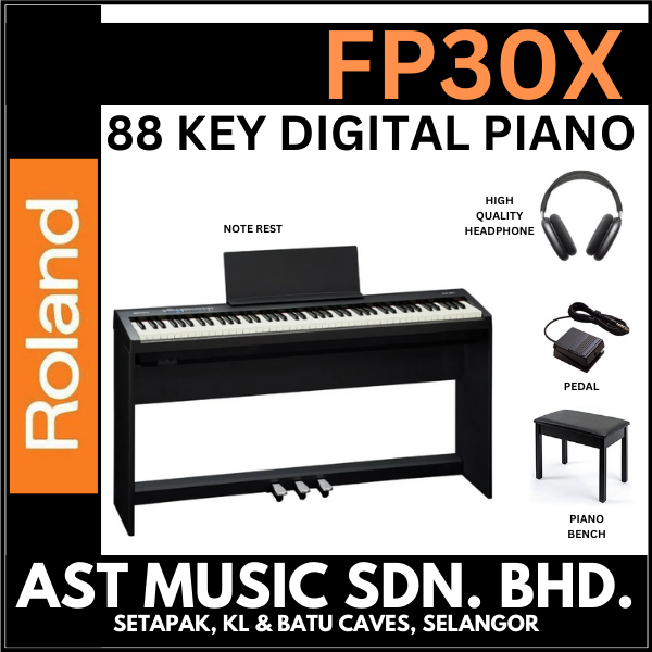 Roland FP30X 88 keys Digital Piano Home Package – Black ( FP-30X / Fp30 ...