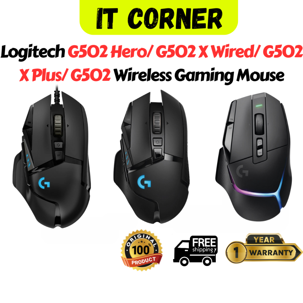 Logitech G502 Hero/ G502 X Wired/ G502 X Plus/ G502 Wireless Gaming ...