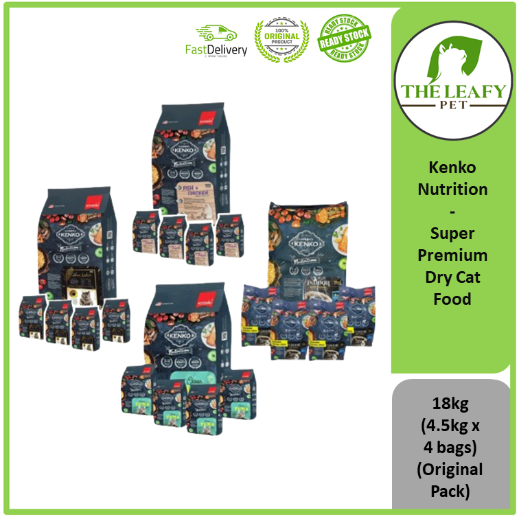 Kenko Nutrition Super Premium Cat Dry Food - 18kg (4.5kg x 4bags ...
