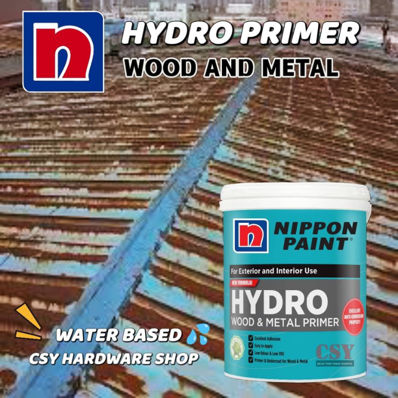 NIPPON PAINT Hydro Wood & Metal Primer 20LITER | Shopee Malaysia