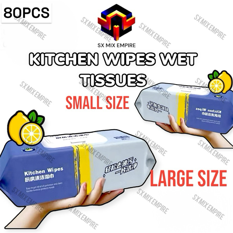10PACK Small Kitchen Wipes 80PCS Disposable Berkesan Wet Tissue ...