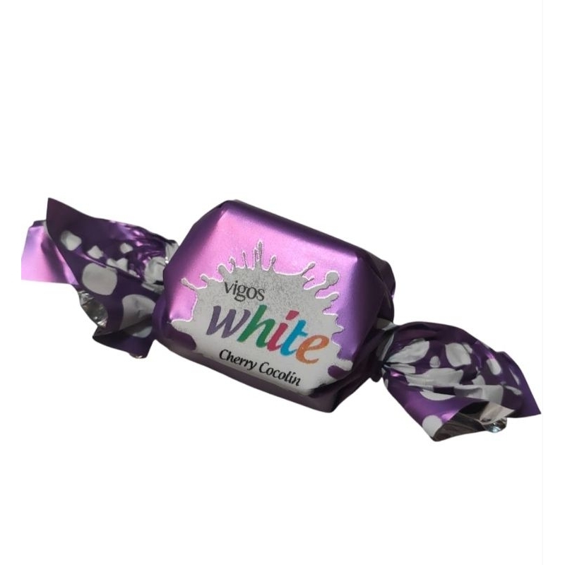 Vigos White Cherry Flavored Filled Compound Chocolate (10pcs) | Shopee ...