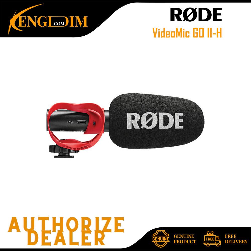 RODE VideoMic GO II-H Ultracompact Analog/USB Camera-Mount Shotgun ...