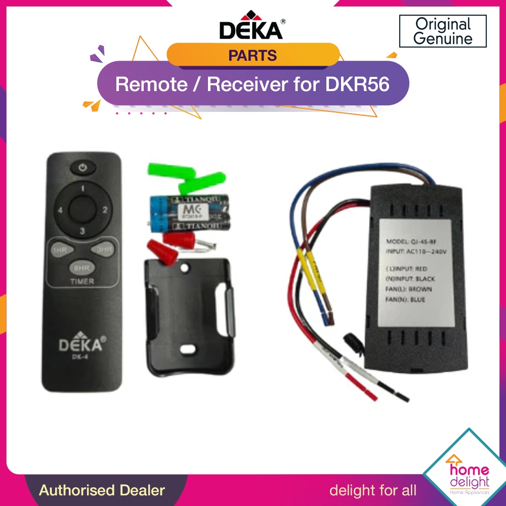 Deka Remote / Receiver For DKR56 Ceiling Fan | Shopee Malaysia