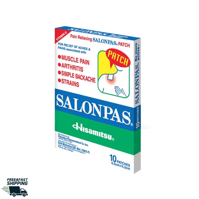 (EXP: End of Jan 2025) Salonpas Patch 10s for muscle pain | Shopee Malaysia