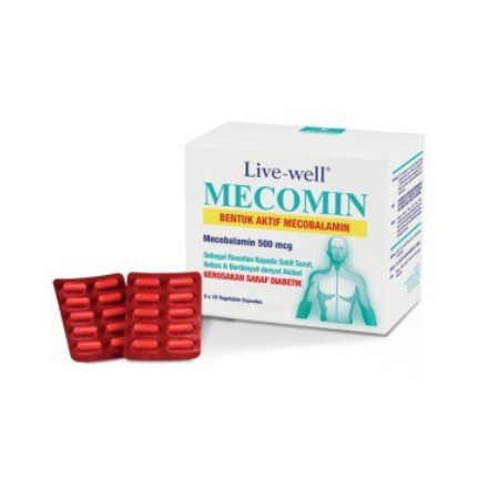Live Well Mecomin 500mcg 10's (Exp: June 2026) Methycobal Mecobal ...