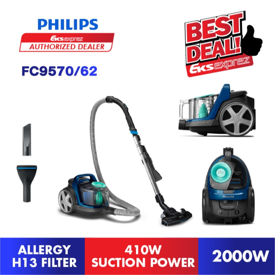 Philips Bagless Vacuum Cleaner (FC9570/ FC9352/FC9350) | Shopee Malaysia