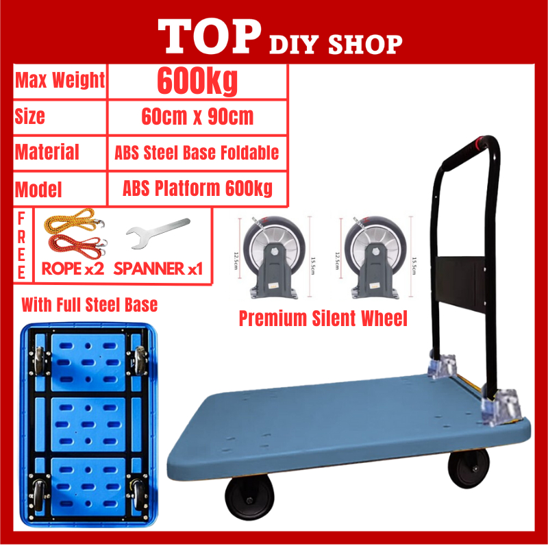 IRON BULL Trolley Portable 150KG/300KG Hand Truck Iron PVC Foldable ...