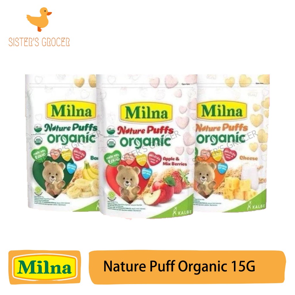 Milna Nature Puff Organic 15G | Shopee Malaysia