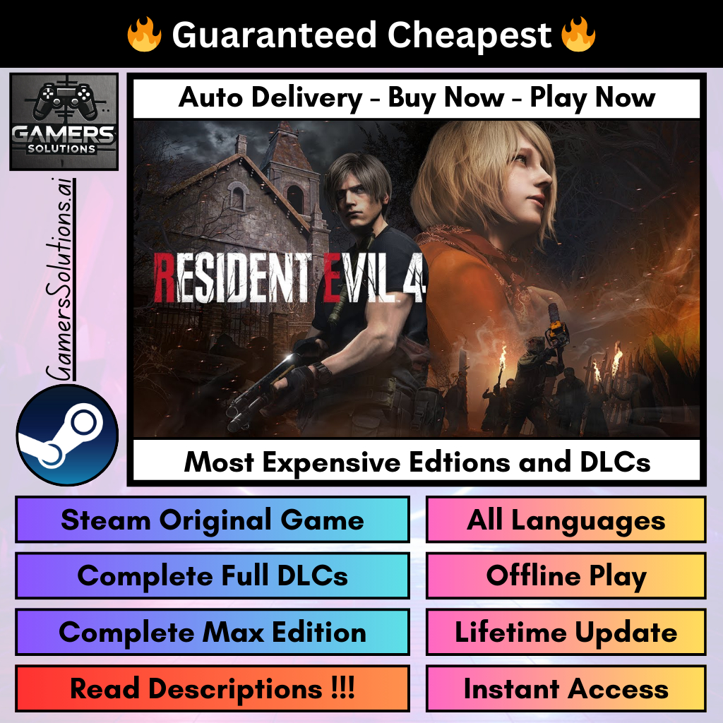 Resident Evil 4 Gold Edition [Auto Delivery] [Full DLC] [Steam Offline ...