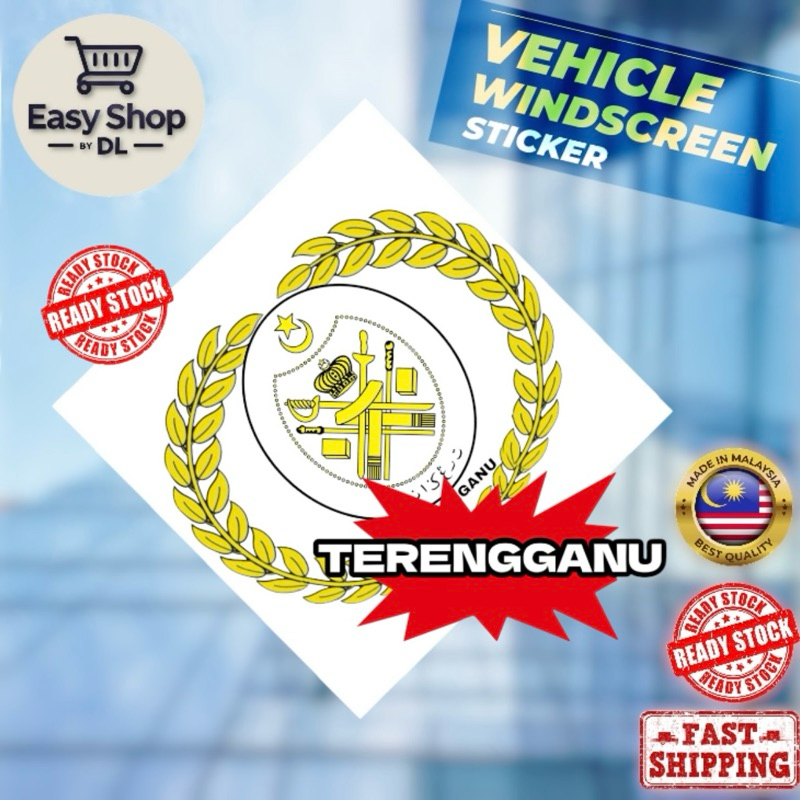 TRGN Windshield Sticker Car Sticker Tampal Dalam Cermin Kereta 100mm x ...