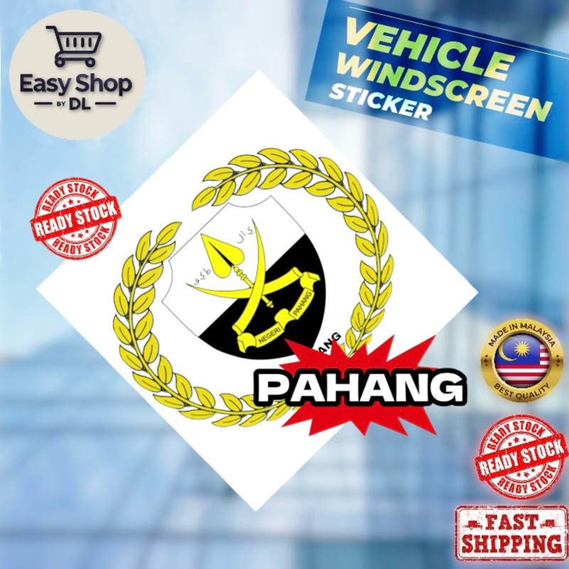 PHG Windshield Sticker Car Sticker Tampal Dalam Cermin Kereta 100mm x ...