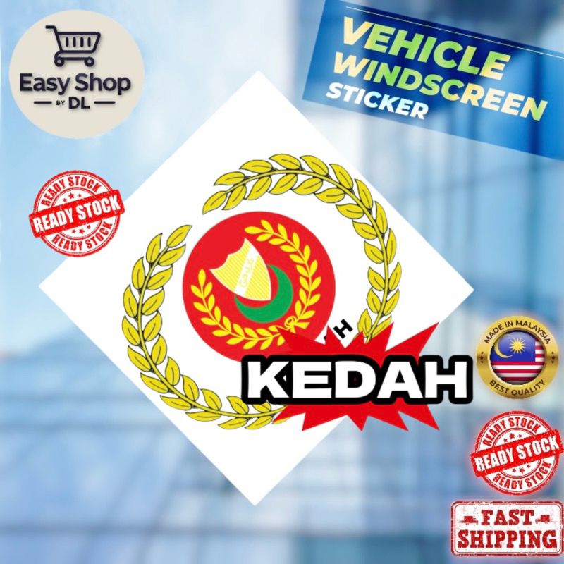 KDH Windshield Sticker Car Sticker Tampal Dalam Cermin Kereta 100mm x ...